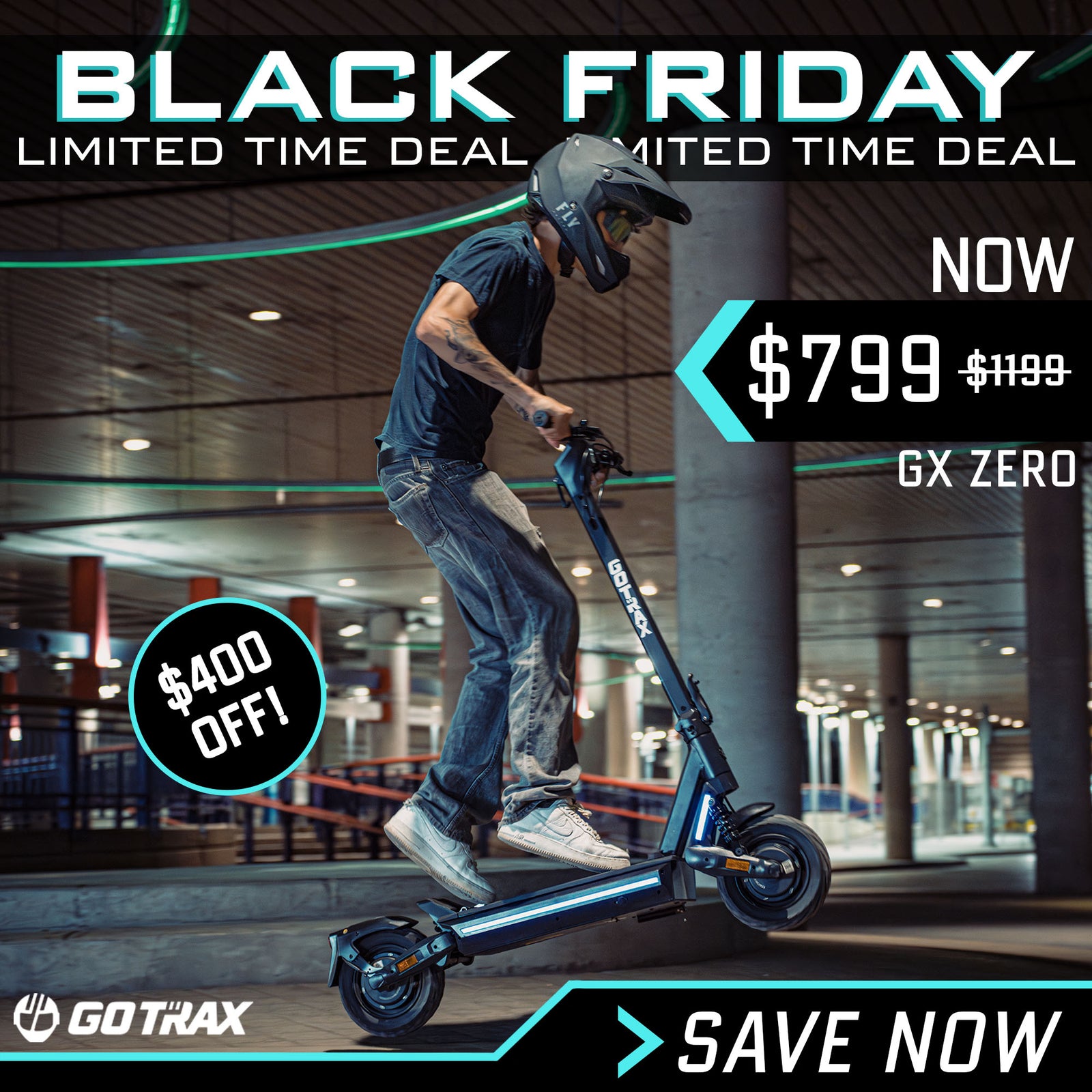 GOTRAX GX Zero Dual Motor Electric Scooter