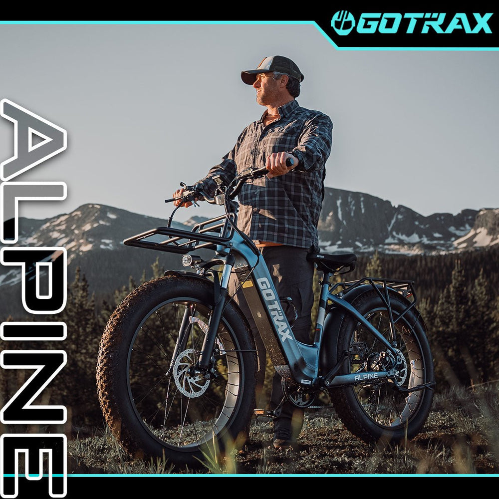 Alpine Fat Tire Electric Bike - GOTRAX.com