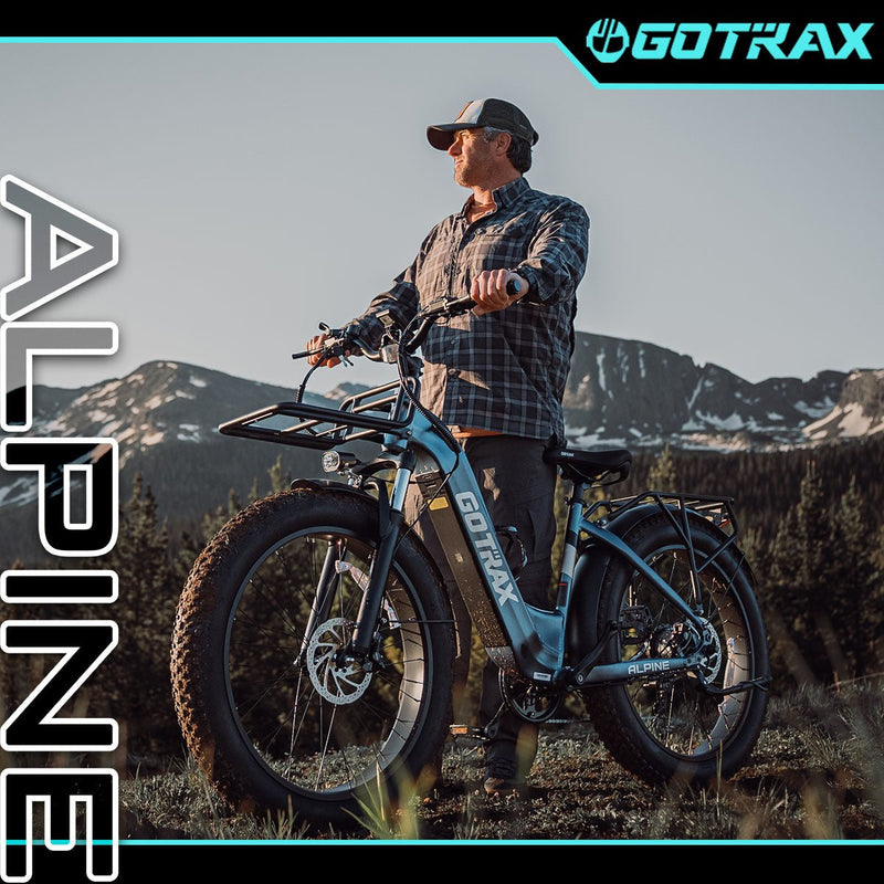 Alpine Fat Tire Electric Bike - GOTRAX.com