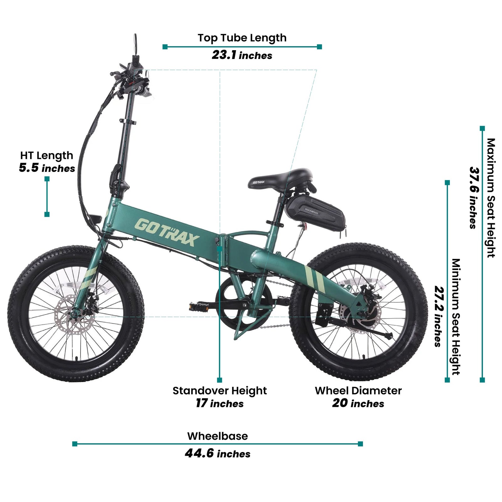 F1 Folding Electric Bike - GOTRAX.com