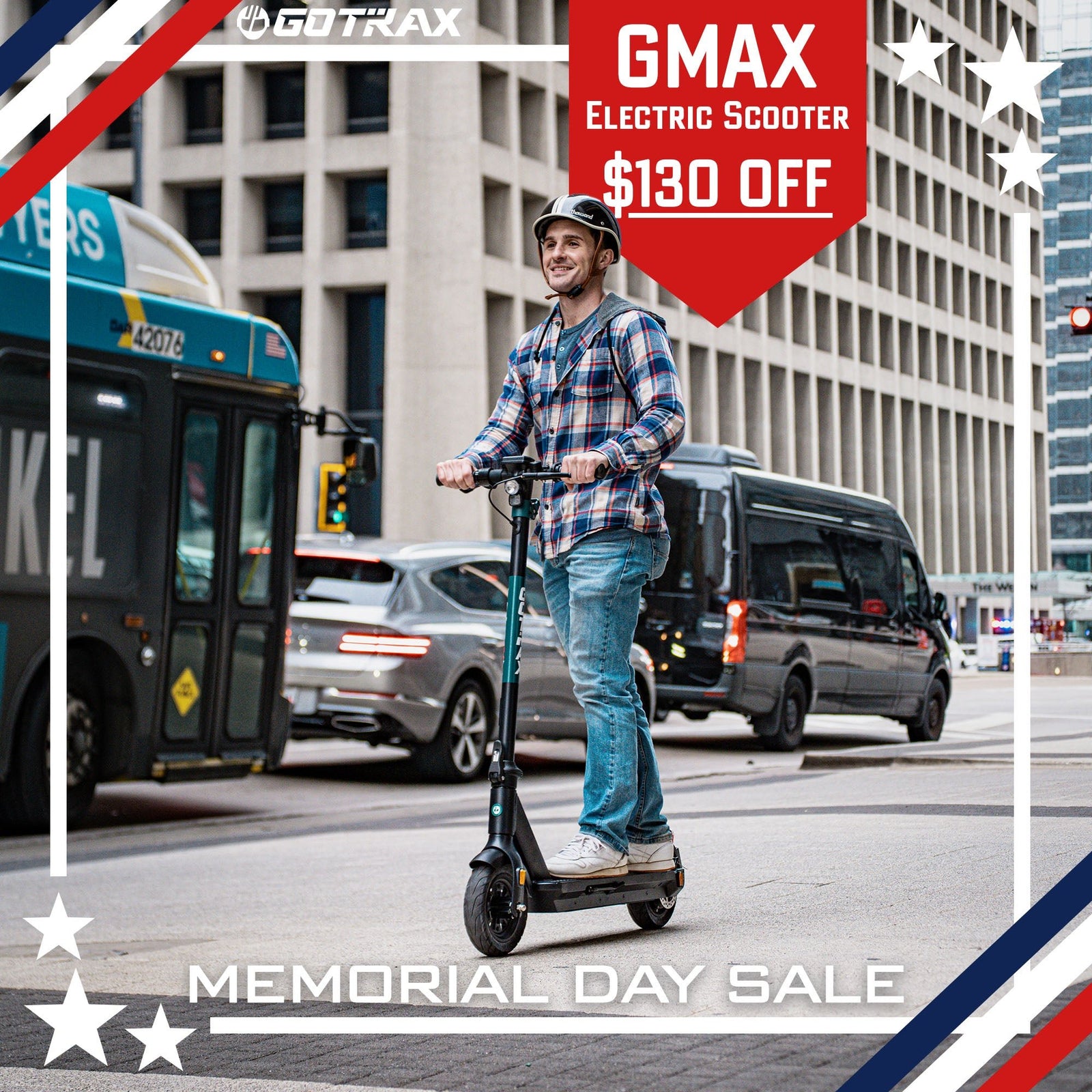 GOTRAX GMAX Electric Scooter - 20mph 45mi Range