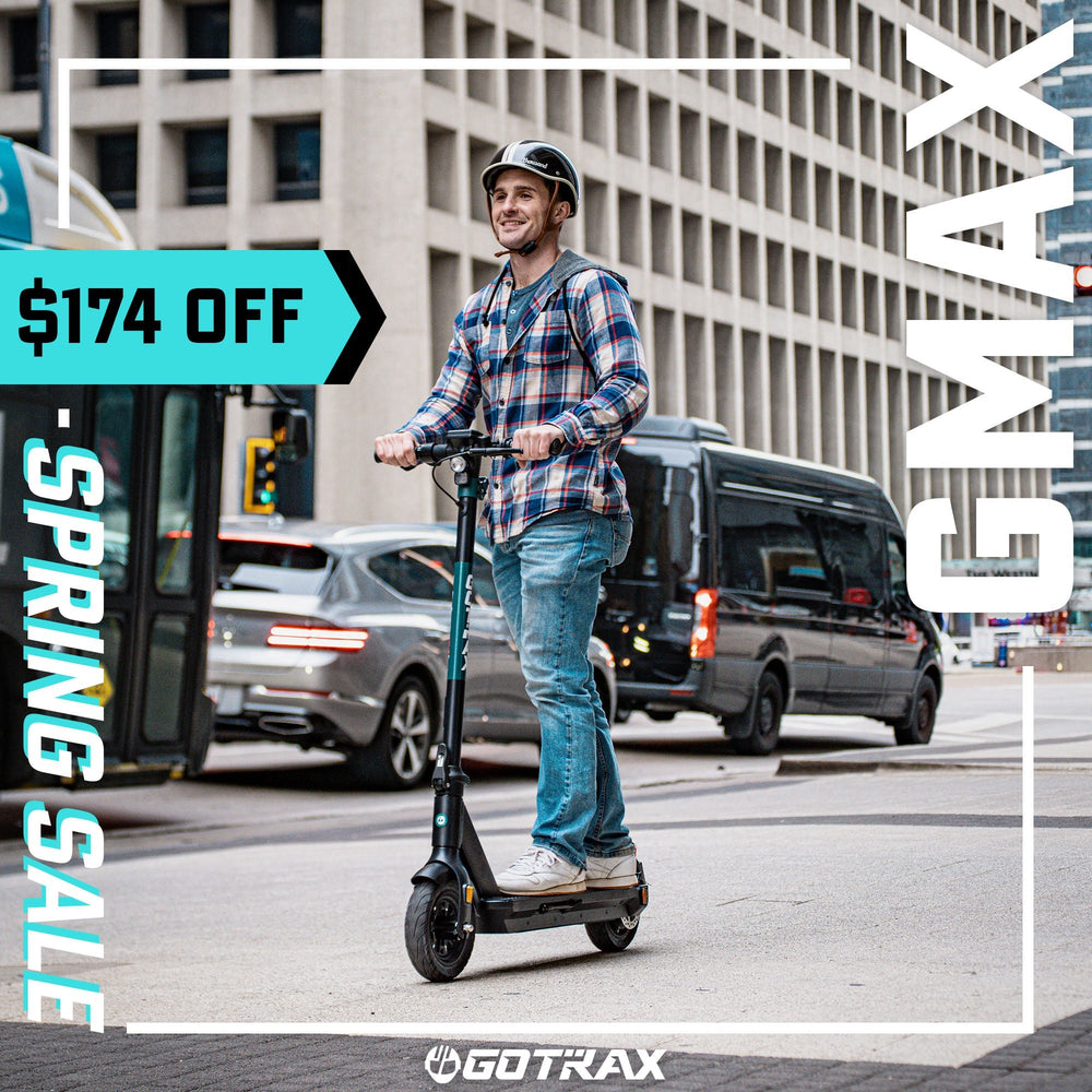 GOTRAX GMAX Electric Scooter - 20mph 45mi Range