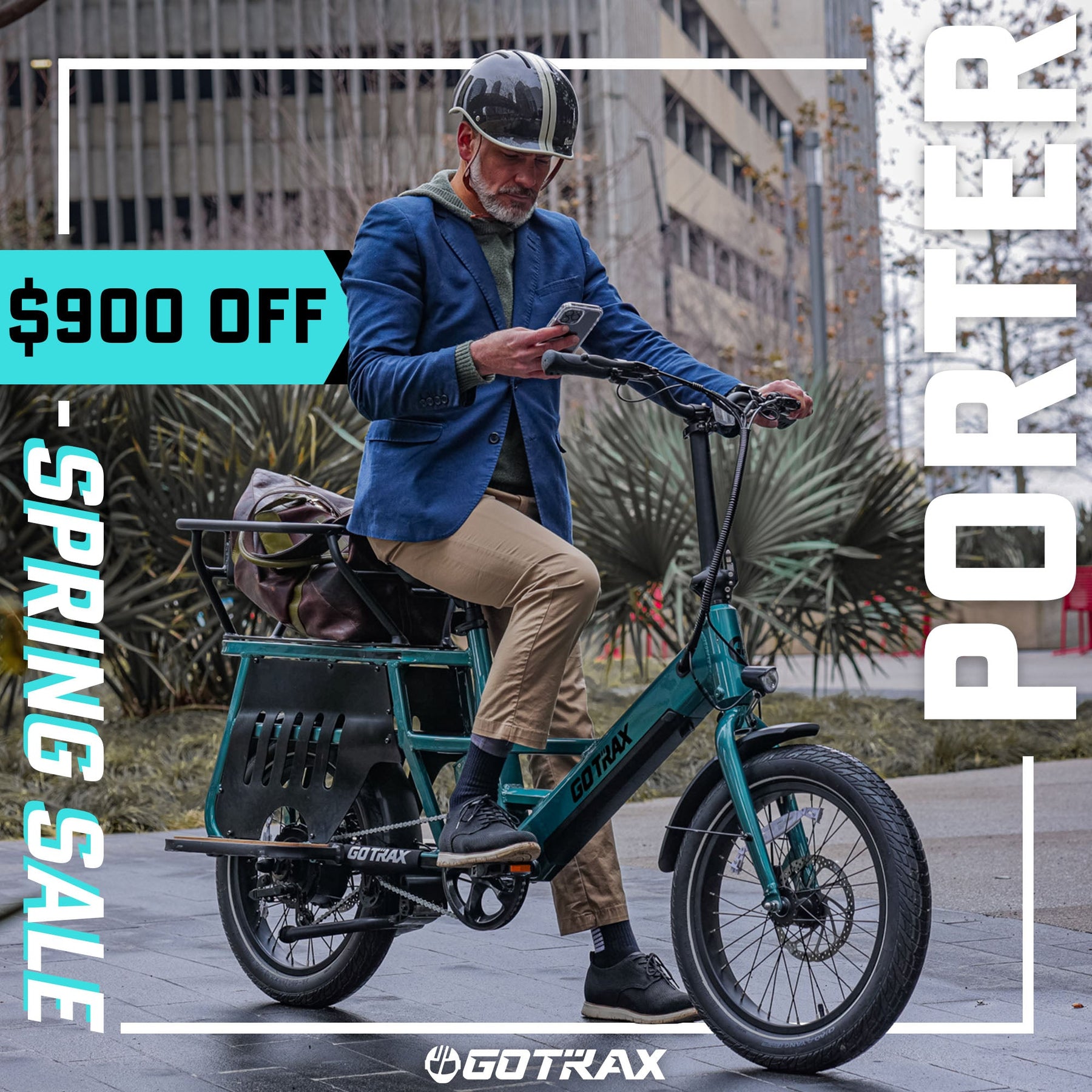 Porter Electric Cargo Bike - GOTRAX.com